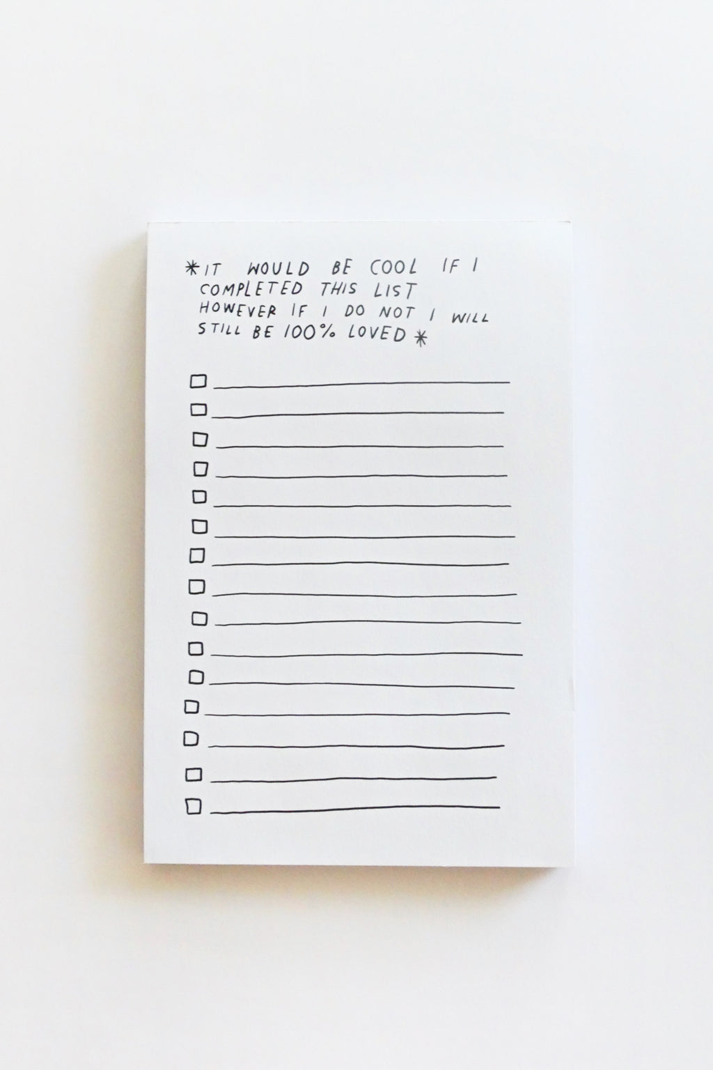 "Still Be Loved" To Do List Notepad – Nahcotta