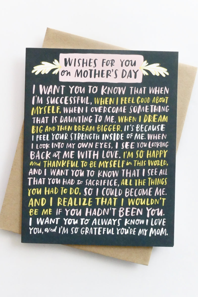 Wishes For You Mother's Day Greeting Card – Nahcotta