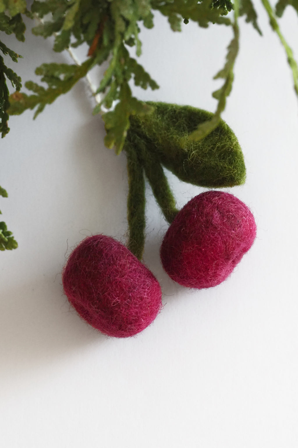Cherry Felt Ornament – Nahcotta