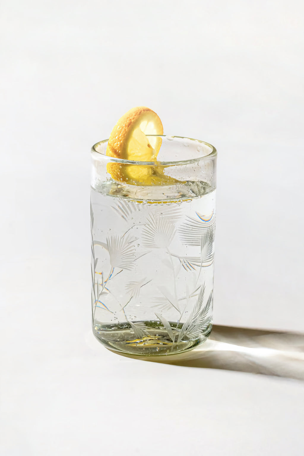 Etched Thistle Recycled Glassware – Nahcotta