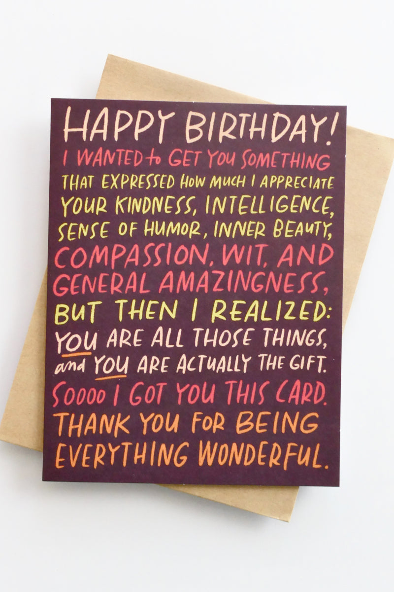 Everything Wonderful Birthday Greeting Card – Nahcotta