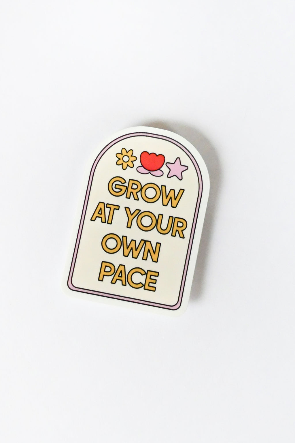 Grow At Your Own Pace Vinyl Sticker – Nahcotta