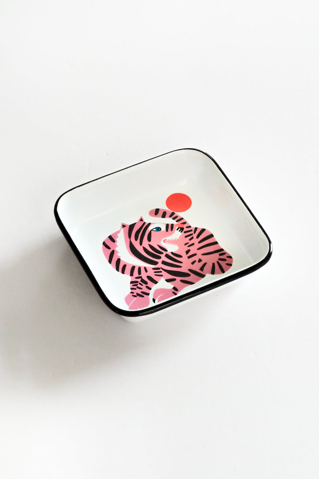 Lisa Congdon Pink Tiger Small Enamel Tray – Nahcotta