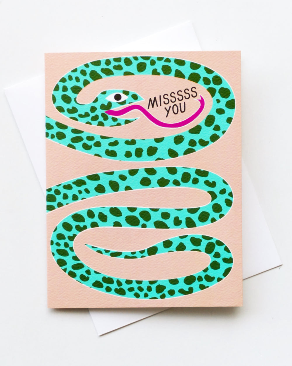 Miss You Snake Greeting Card – Nahcotta