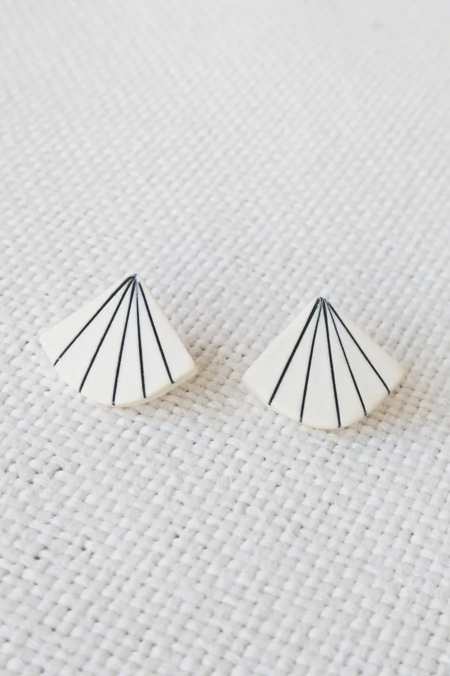Porcelain Fan Studs – Nahcotta