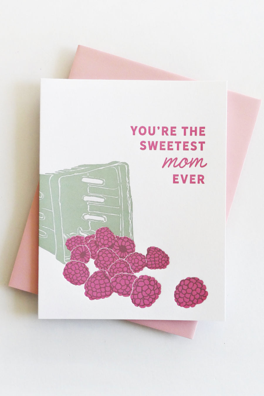 Raspberries Mom Greeting Card – Nahcotta