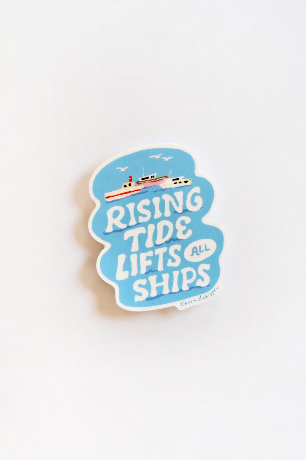 Rising Tide Vinyl Sticker – Nahcotta